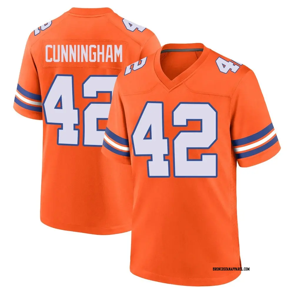 Game Orange Youth Zach Cunningham Denver Broncos Alternate Mile High ...