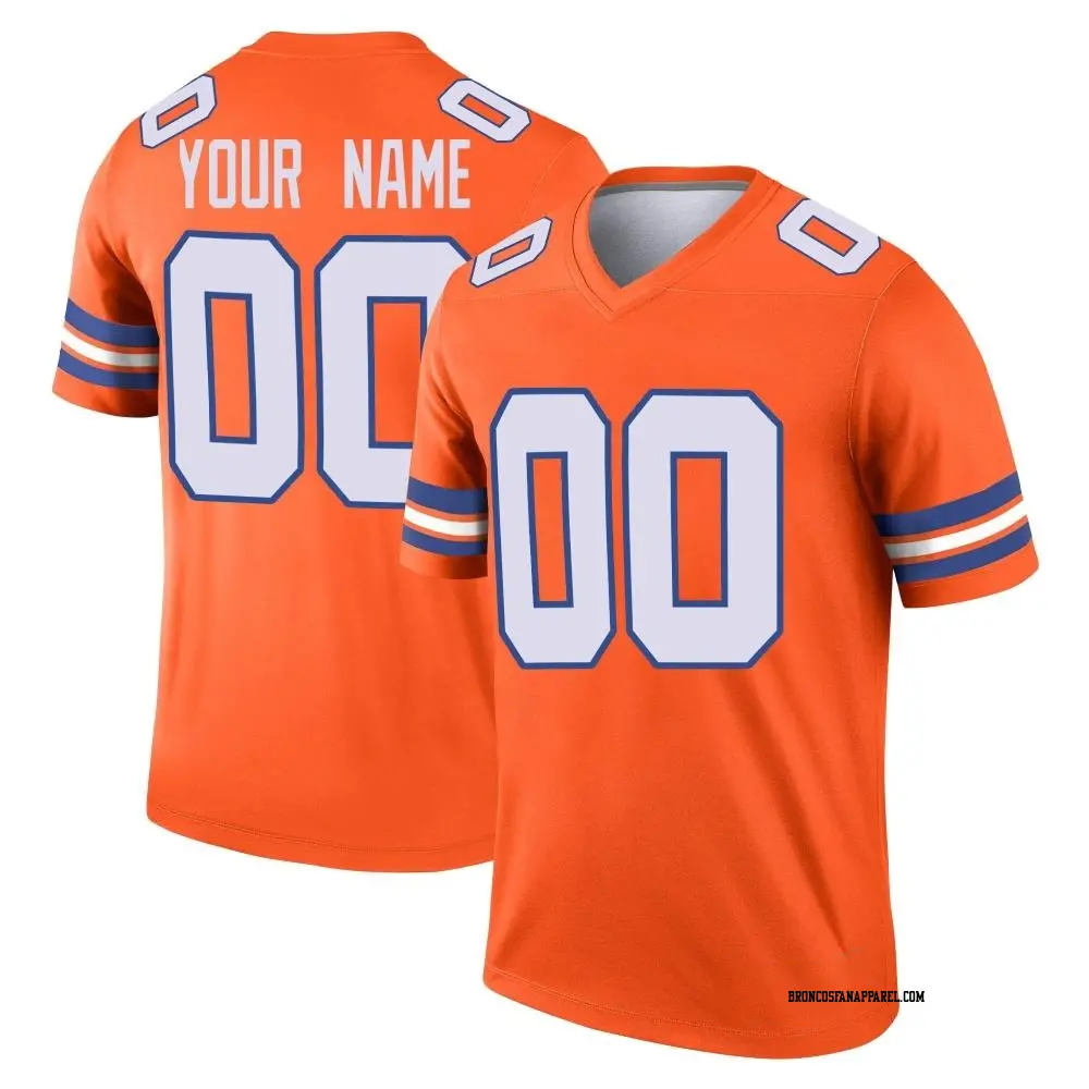 Legend Orange Men's Custom Denver Broncos Alternate Mile High ...