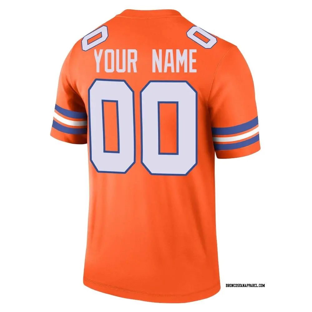 Legend Orange Men's Custom Denver Broncos Alternate Mile High ...