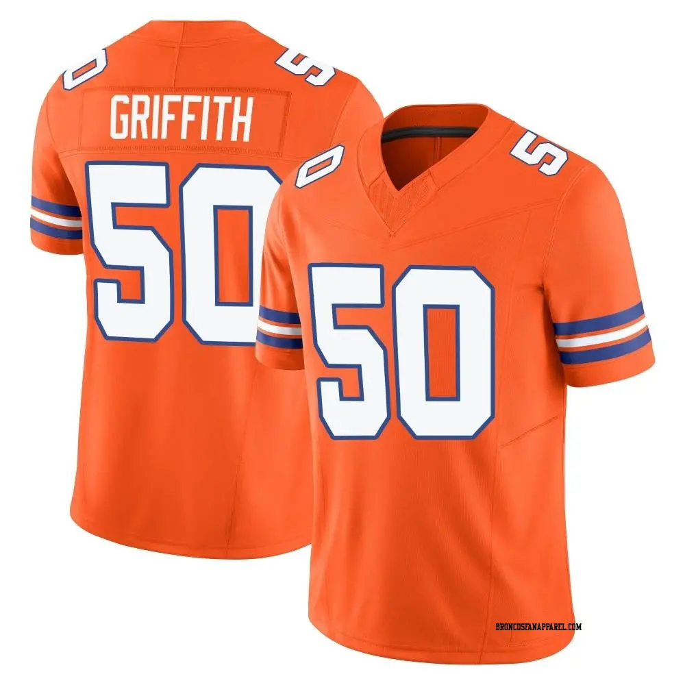 Limited Orange Youth Jonas Griffith Denver Broncos Alternate Vapor F.U ...