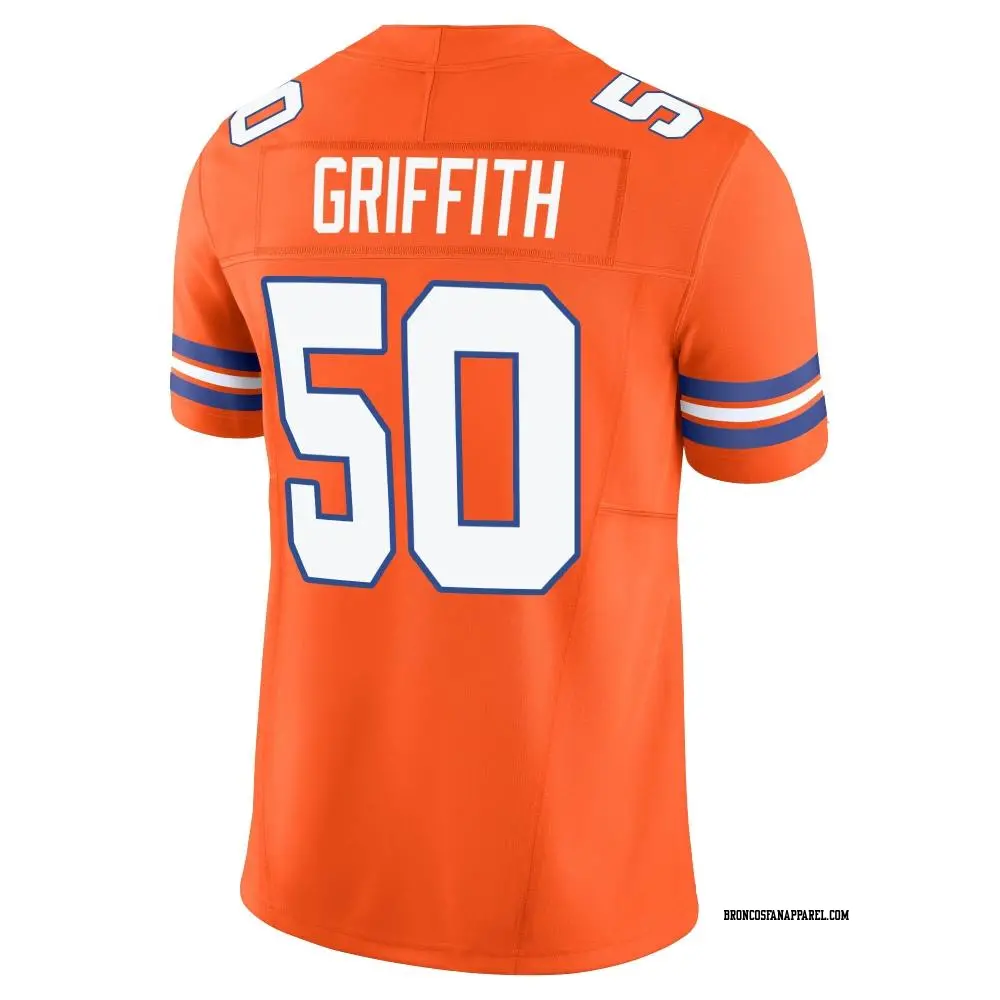 Limited Orange Youth Jonas Griffith Denver Broncos Alternate Vapor F.U ...